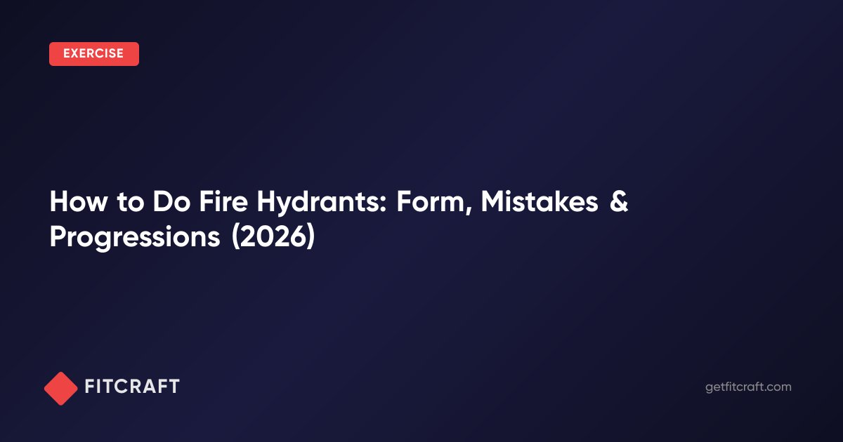 How to Do Fire Hydrants: Form, Mistakes & Progressions (2026) | FitCraft